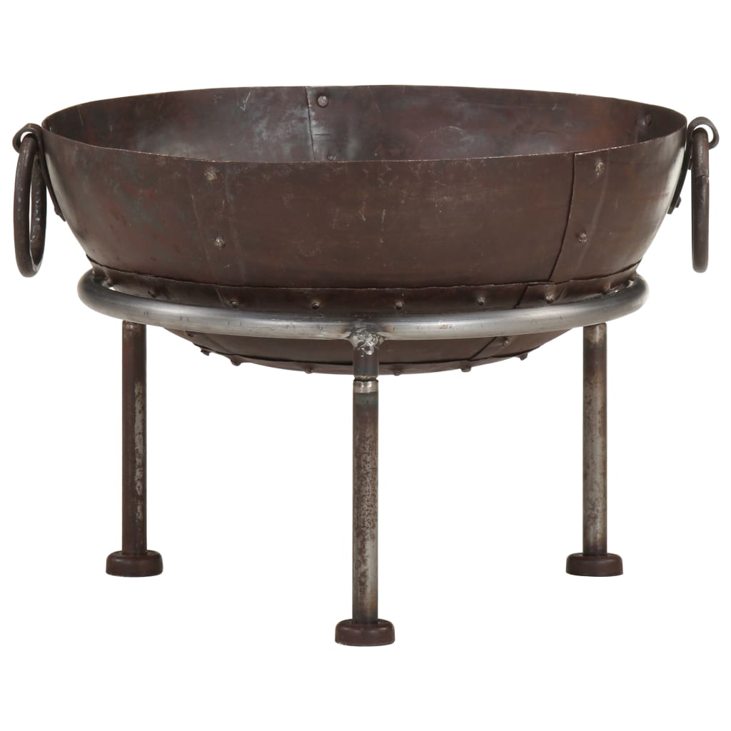 Vatra de foc model rustic, vidaXL, Fier, Φ 40 cm, Maro - eMAG.ro