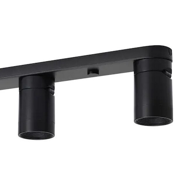 Plafoniera sina tavan cu 4 spoturi pentru bec LED, otel/aluminiu, negru ...