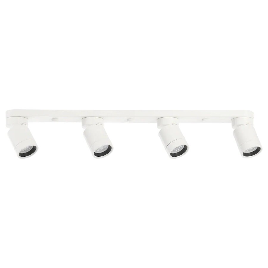 Plafoniera sina tavan cu 4 spoturi pentru bec LED, otel/aluminiu, alb ...