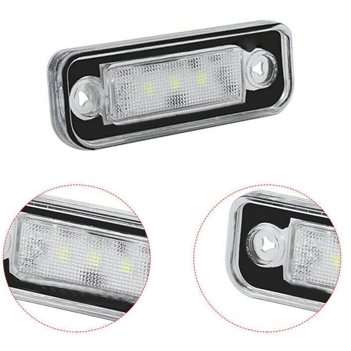 Lampi LED numar Benz Mercedes W203 W211 R171 W219 E220 - eMAG.ro