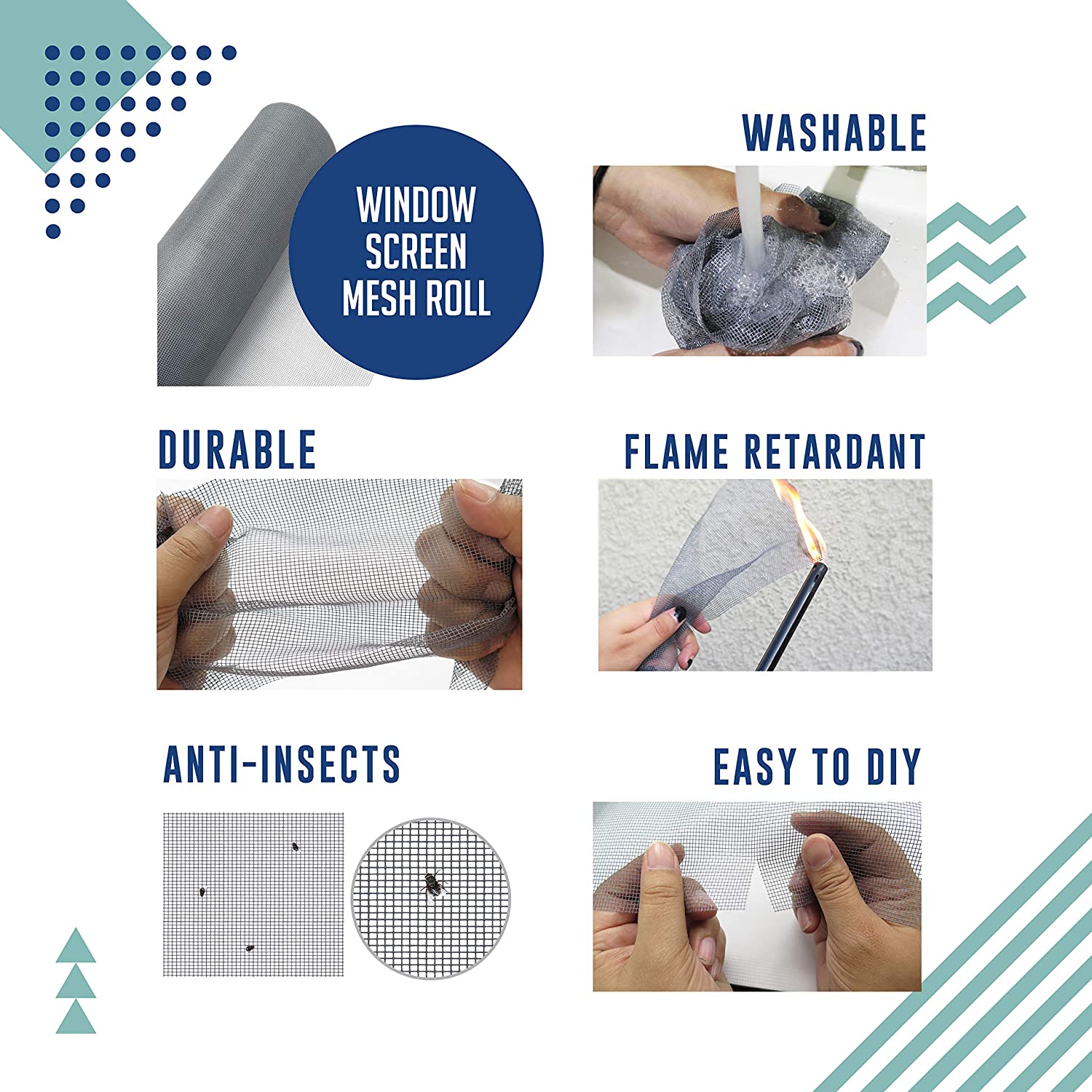 Plasa Insecte / tantari 100cm latime, Solowin - eMAG.ro