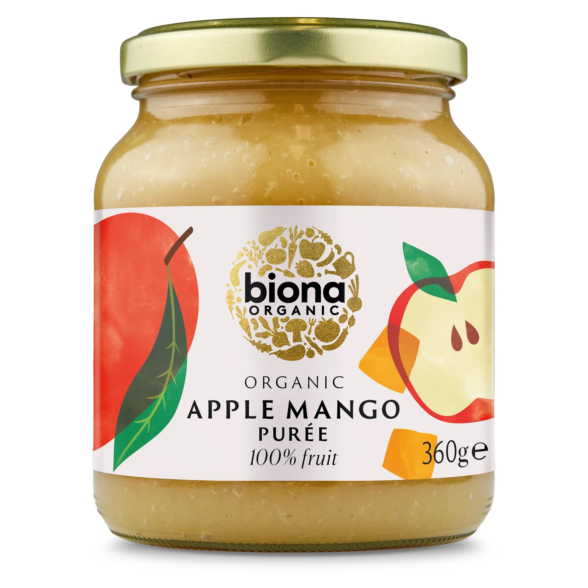 Piure de mere si mango bio Biona, 360g - eMAG.ro