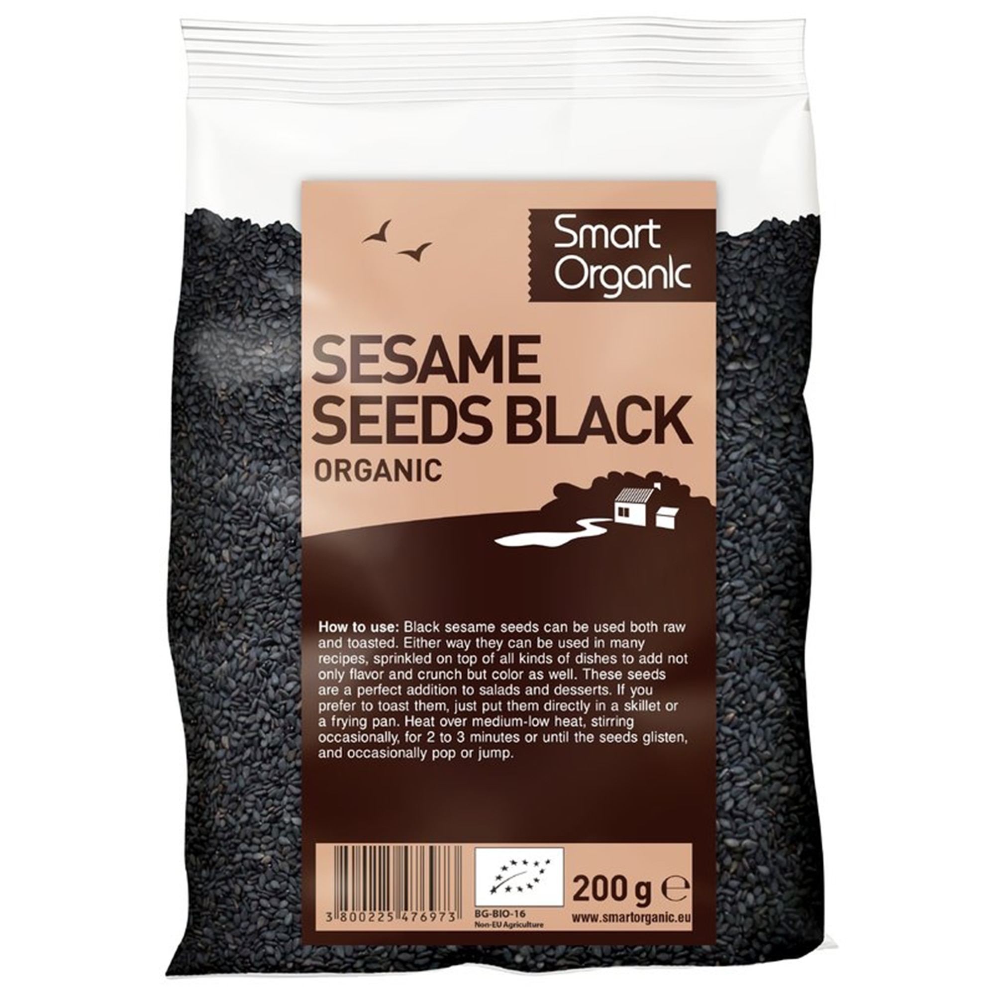 Seminte de susan negru bio Smart Organic, 200g - eMAG.ro