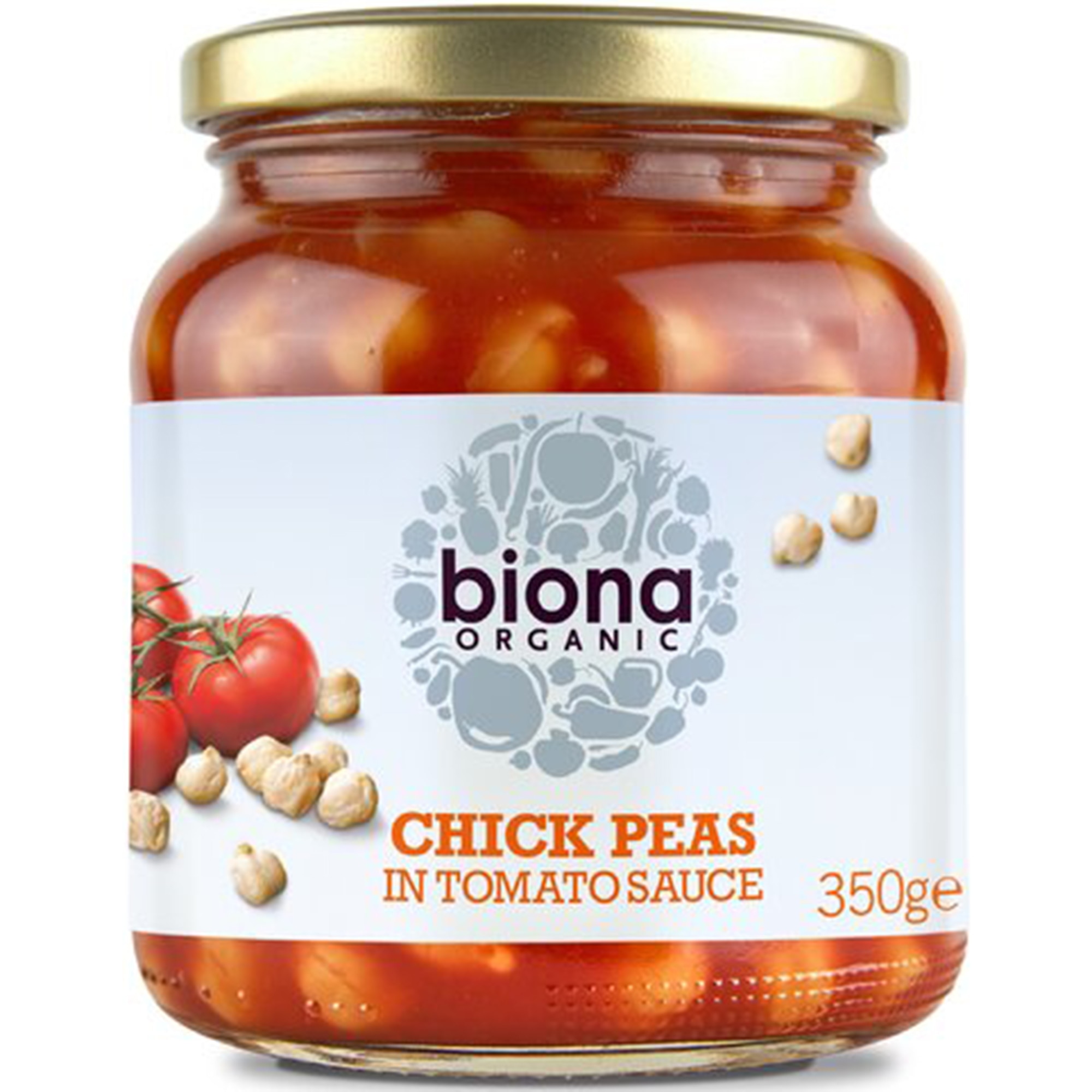 Naut in sos de rosii bio Biona, 350g - eMAG.ro