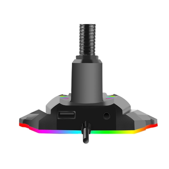 Microfon, Marvo, Pentru PC, Gaming, Negru, Iluminare de fundal RGB ...