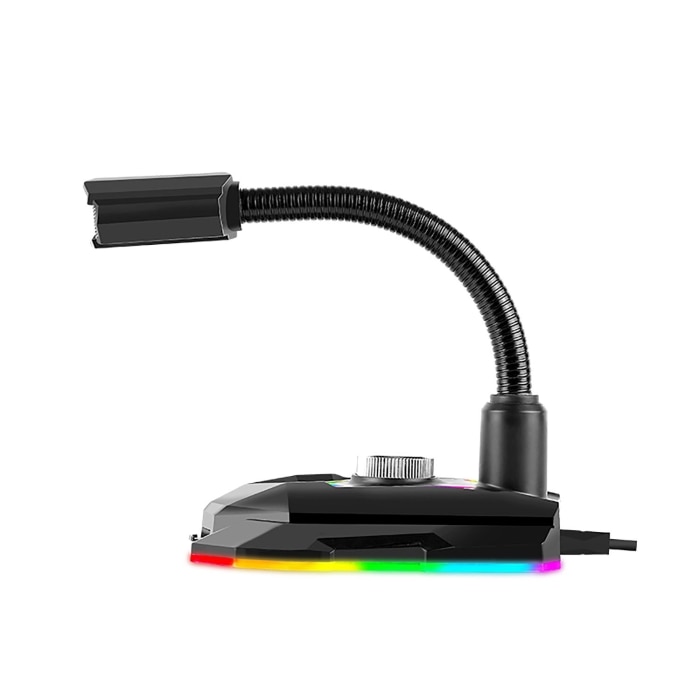 Microfon, Marvo, Pentru PC, Gaming, Negru, Iluminare de fundal RGB ...