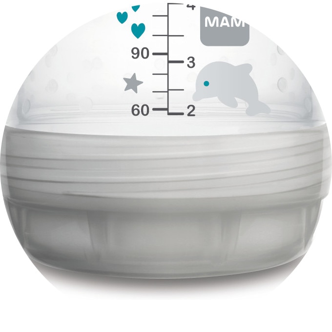Set 2 biberoane cu tetine Anti-Colic MAM, 260ml, Gri - eMAG.ro