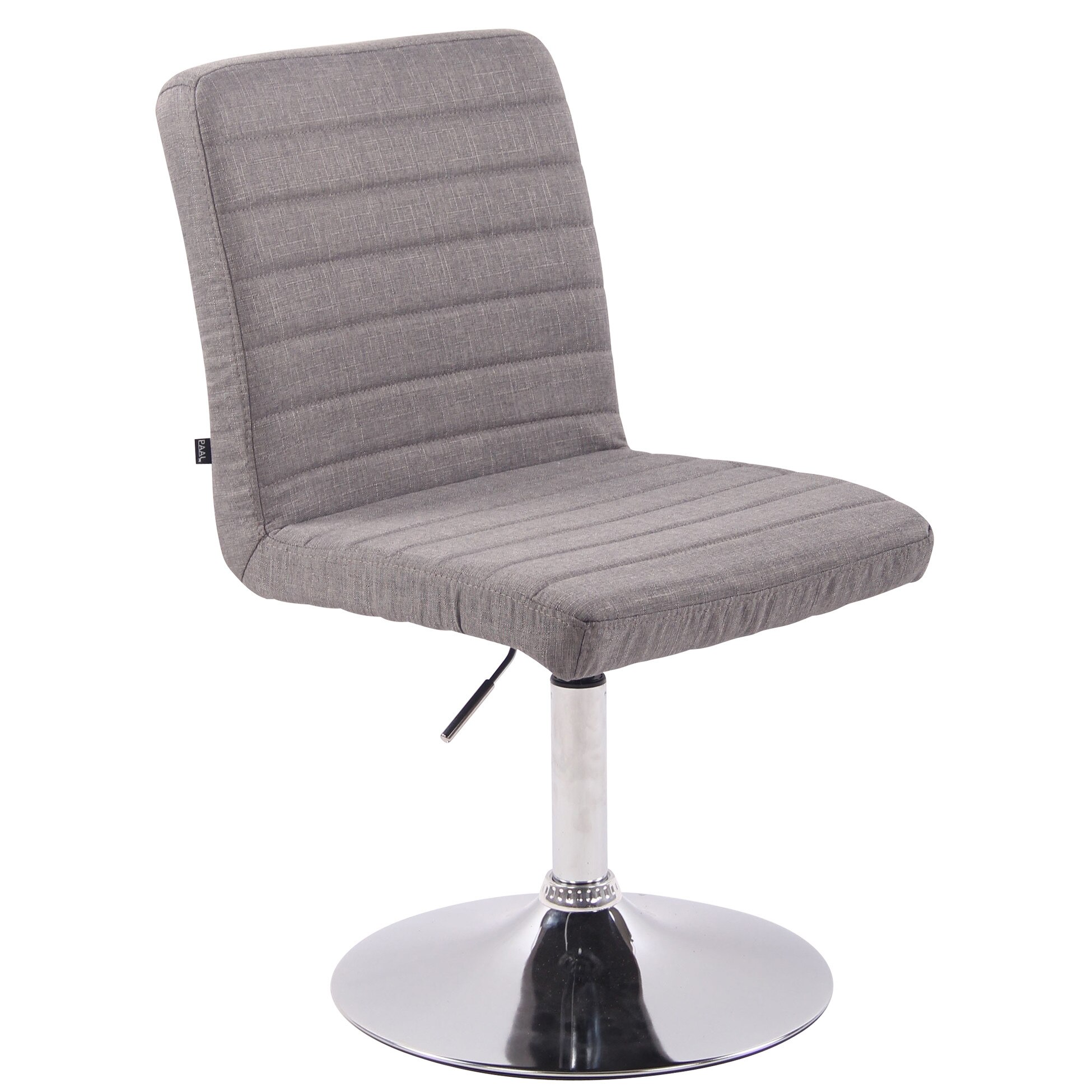 Scaun rotativ cu design retro, Eva, Metal/Textil, 97 x 44 x 60 cm, Gri ...