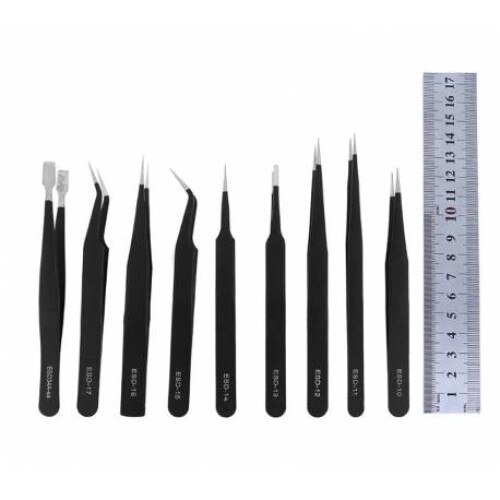 Set pensete antistatice 9 buc, antimagnetice, antiacide - eMAG.ro