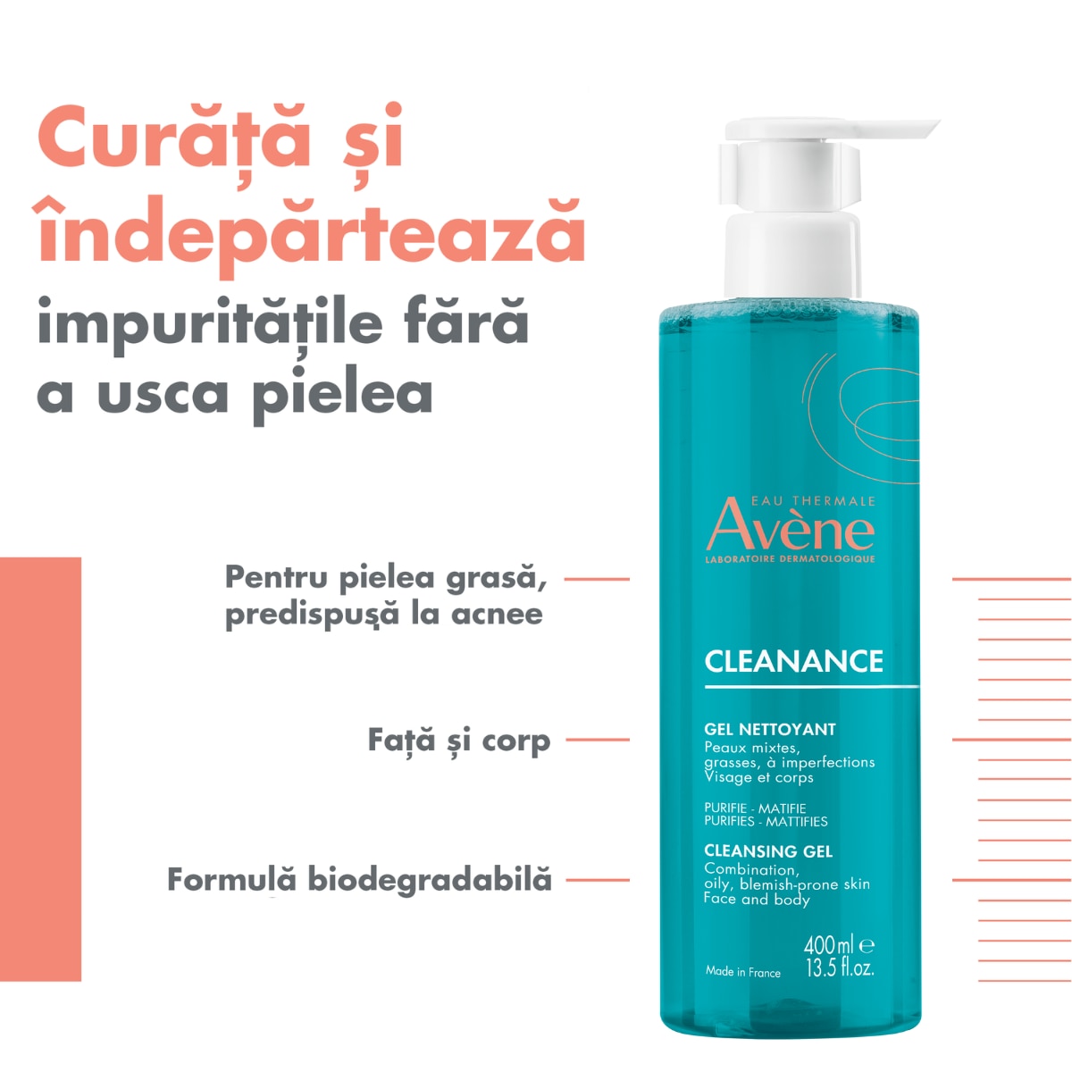 Gel de curatare pentru ten gras cu tendinta acneica, Avene Cleanance ...