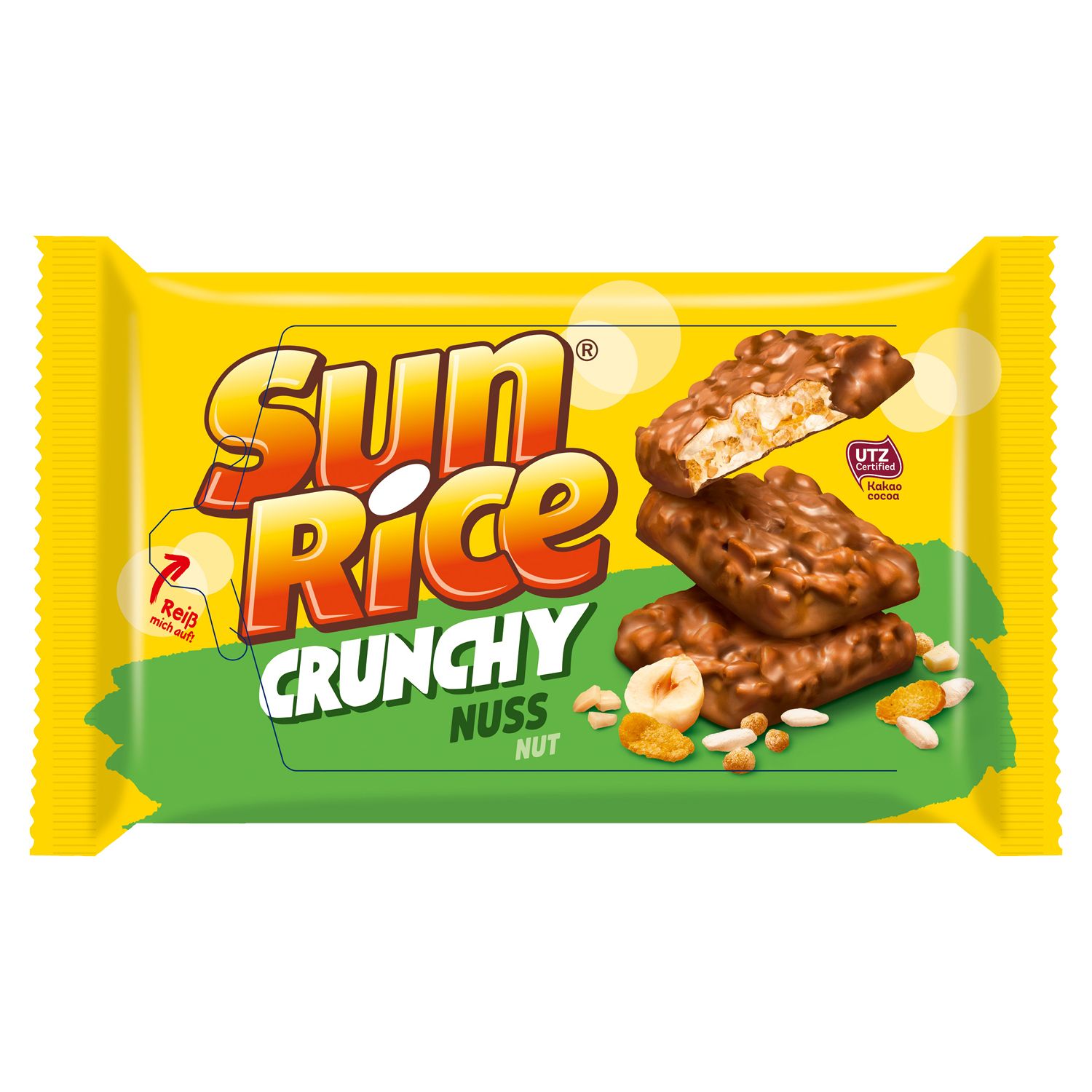 Batoane de ciocolata si orez, Sun Rice Crunchy Nuss, 250 g - eMAG.ro