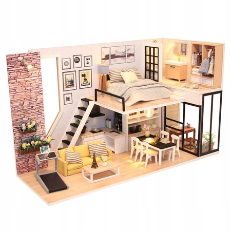Casuta de papusi miniatura DIY Loft in Manhattan, Habarri, Material ...
