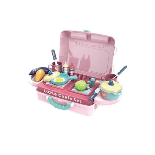 Bucatarie mobila pentru copii, cu servieta 53x42x21 cm - eMAG.ro