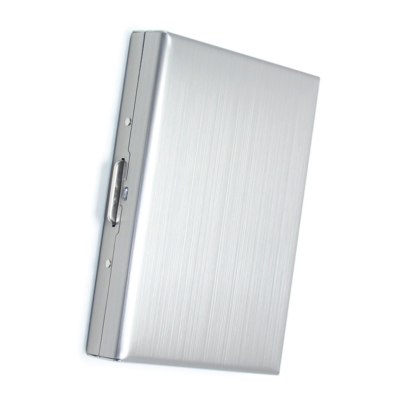 Portcard securizat RFID aluminiu unisex, port card ASKSA, Compartiment ...