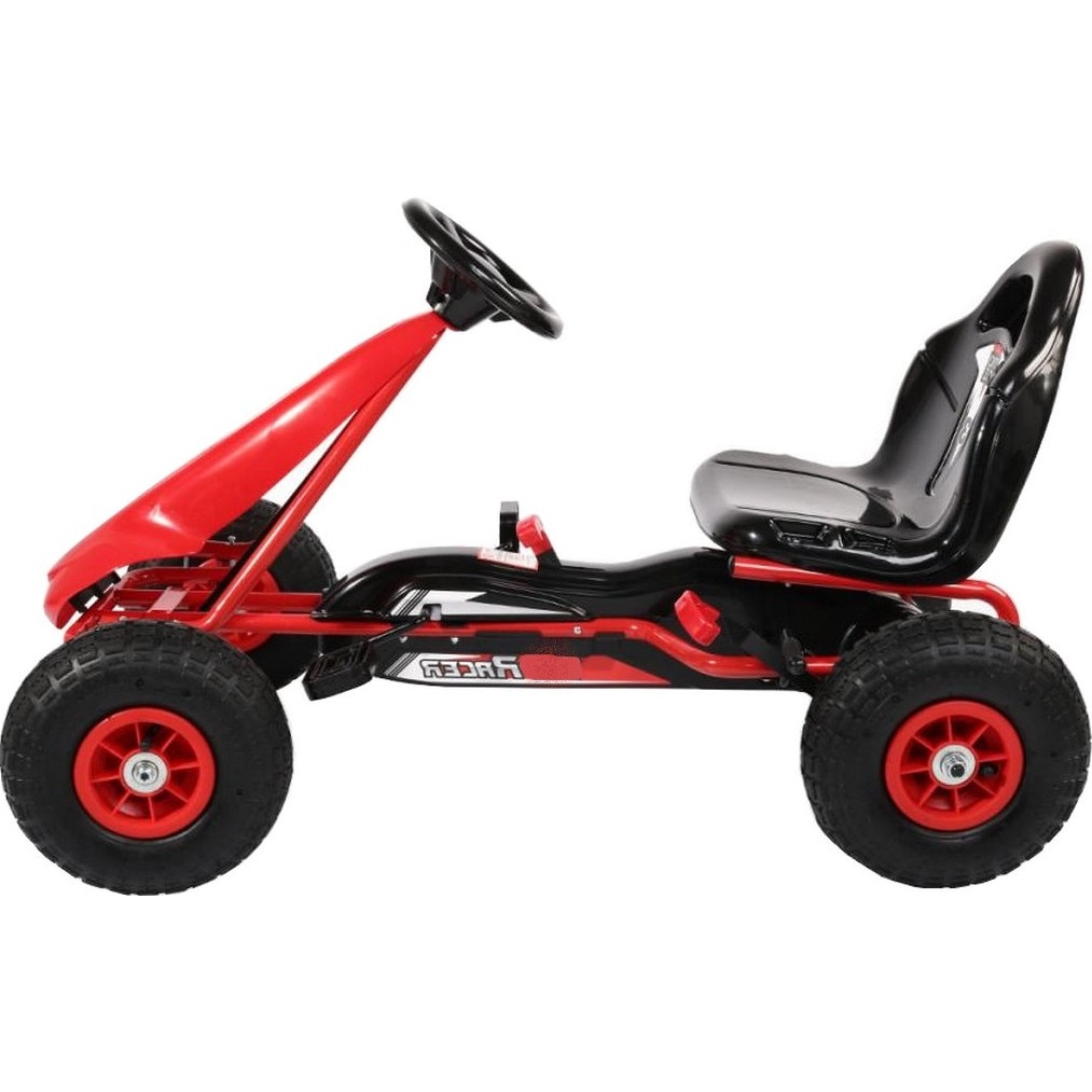 Kart cu pedale pentru copii NOVOKIDS® Super Racer PRO, Cu roti ...