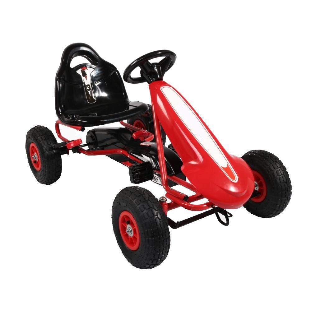 Kart cu pedale pentru copii NOVOKIDS® Super Racer PRO, Cu roti ...