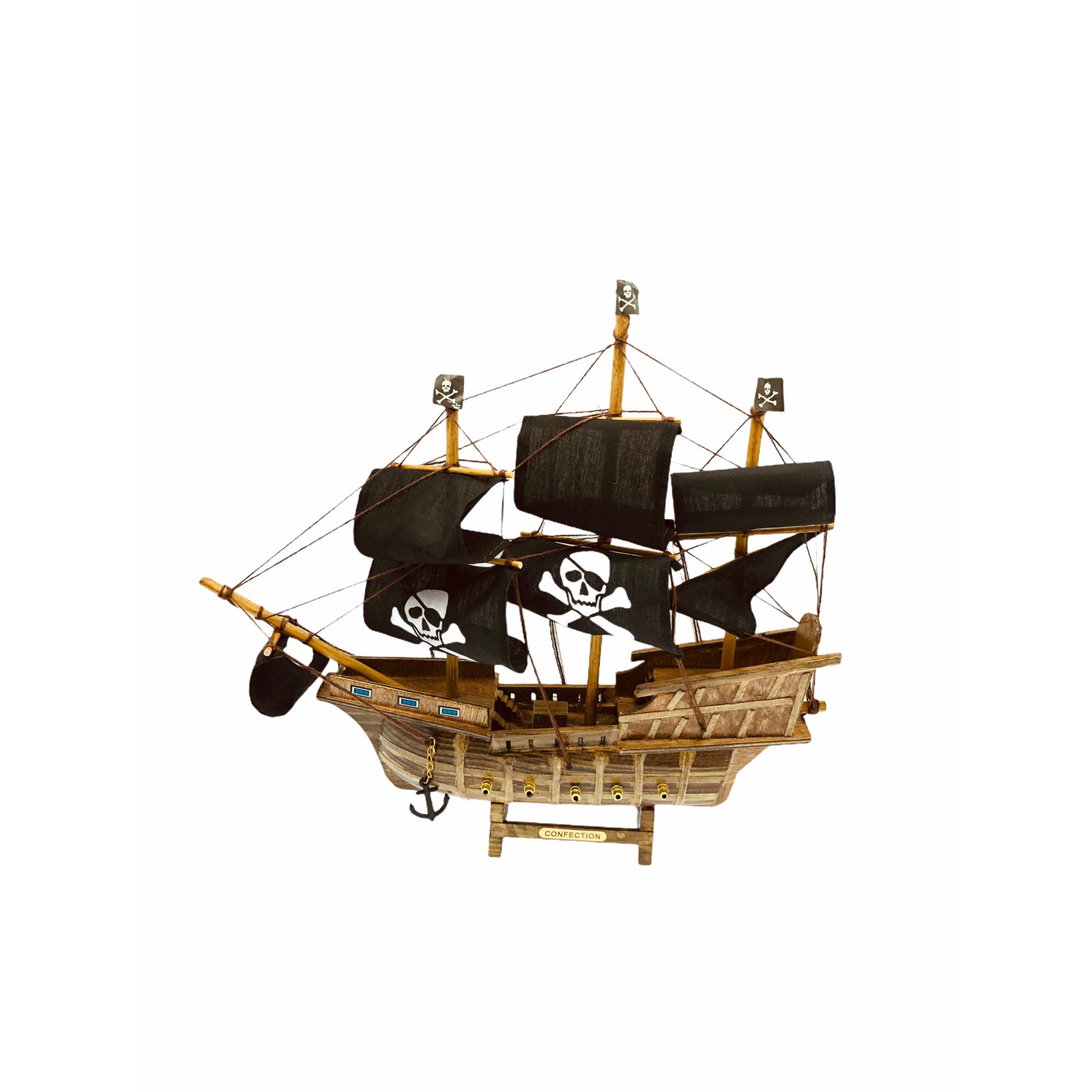 Corabie decorativa pirati, Atelier, Lemn, 31x29cm - eMAG.ro