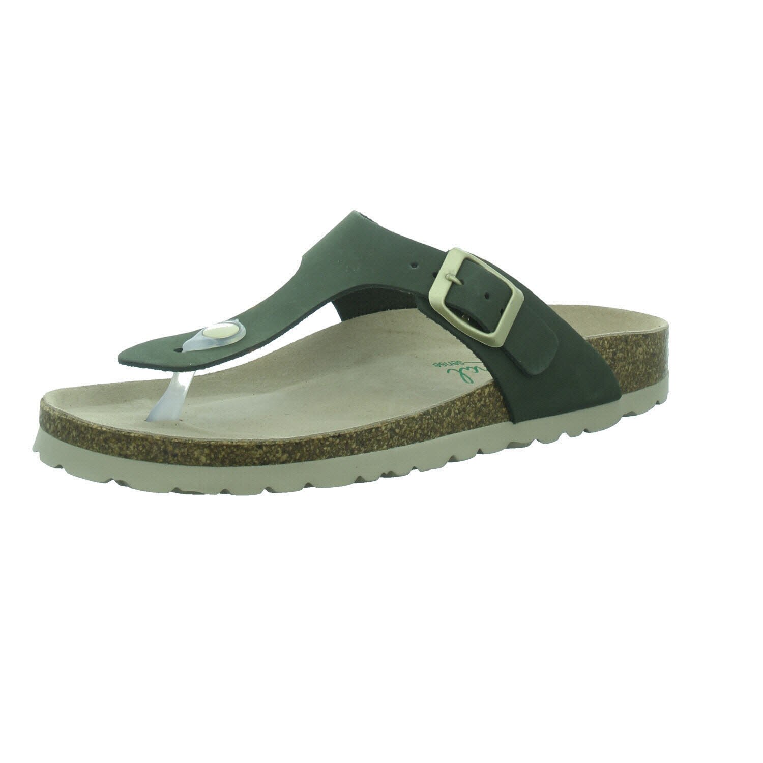 Papuci dama Longo, Talpa EVA, Piele, Verde, 39EU - eMAG.ro