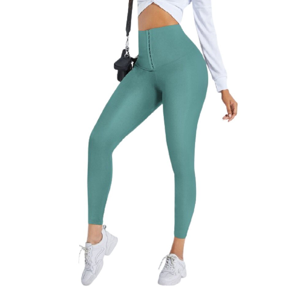 Colanti cu corset modelator, culoare Light Green, marimea XL - eMAG.ro