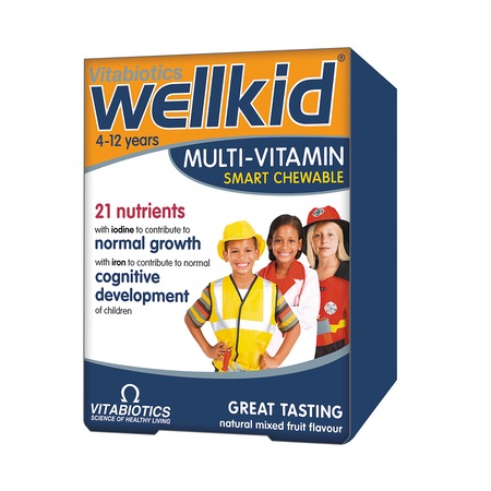 Хранителна добавка WellKid Smart Chewable, 30 таблетки - eMAG.bg