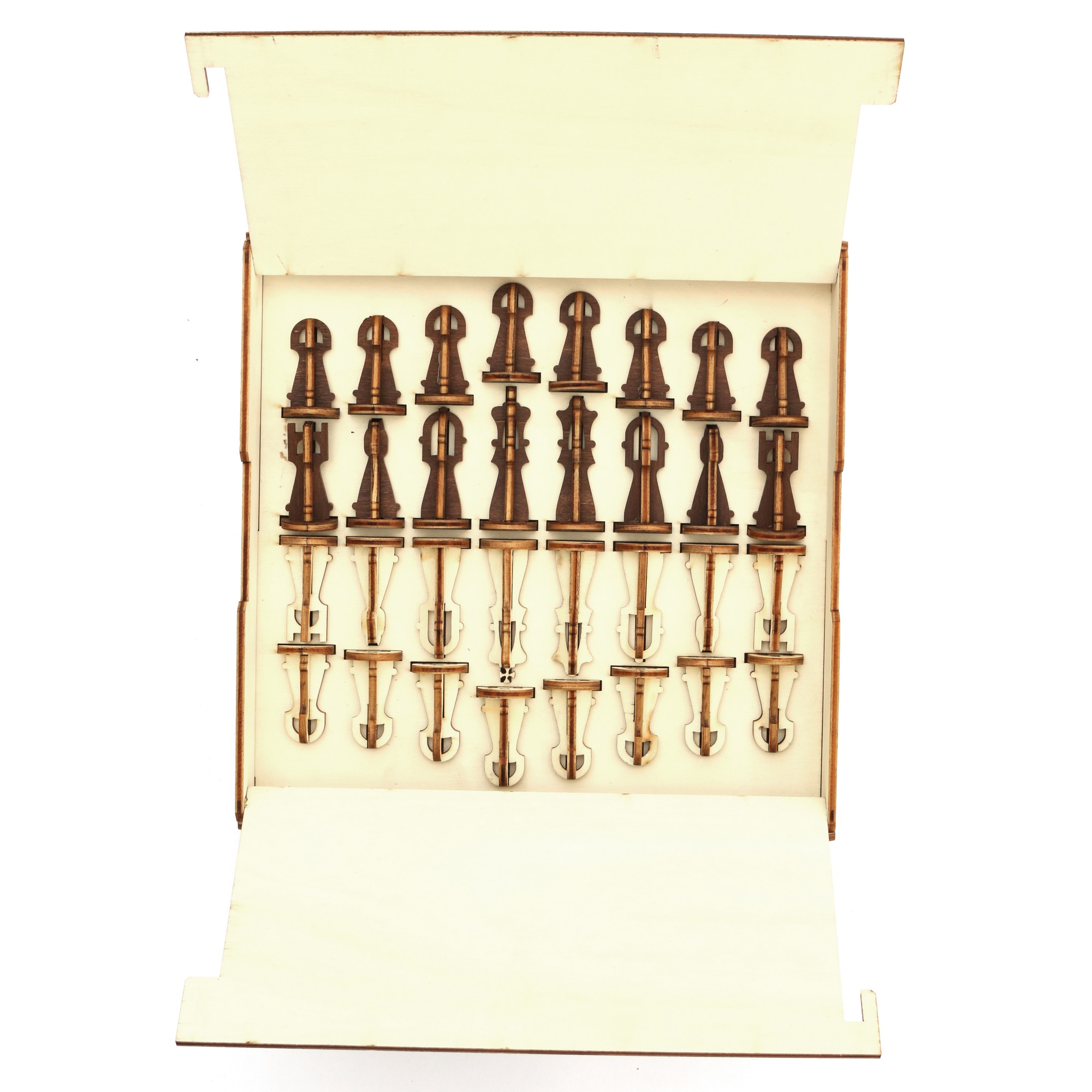 Set sah din lemn 26 cm x 26 cm - eMAG.ro