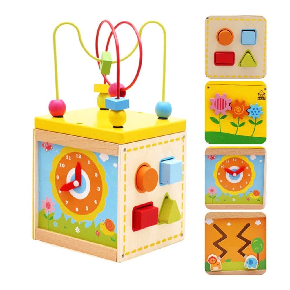 Cub multifunctional din lemn 5 in 1, WD9544 RCO® - eMAG.ro