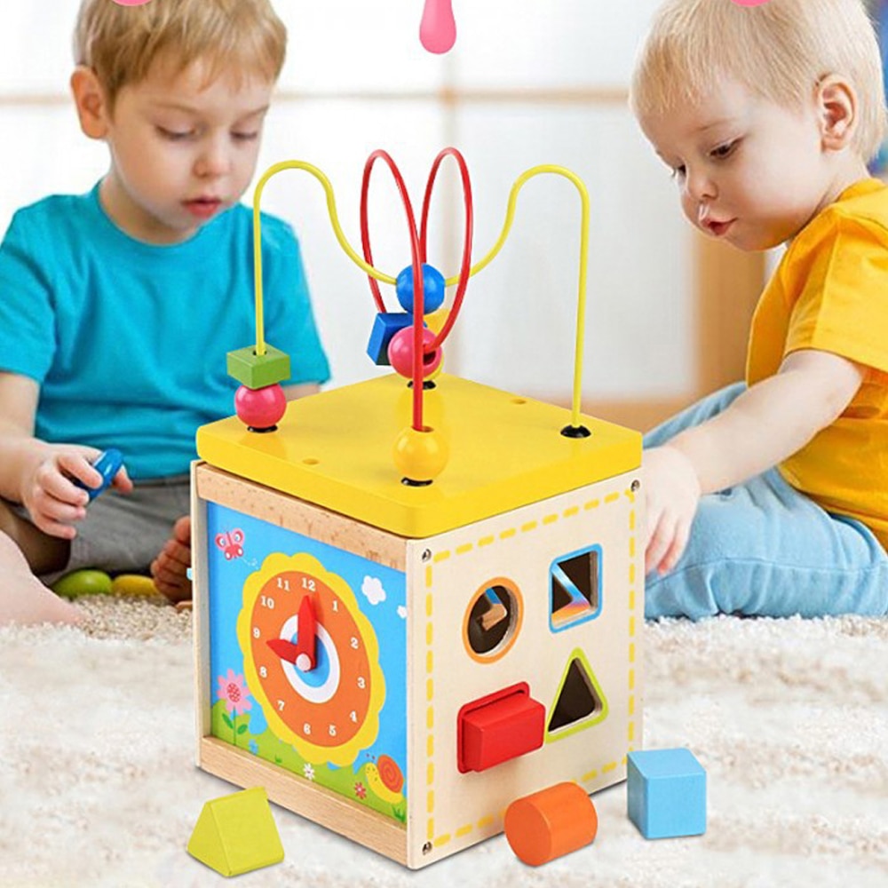 Cub multifunctional din lemn 5 in 1, WD9544 RCO® - eMAG.ro