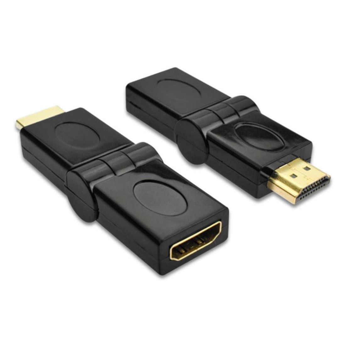 HDMI adapter készlet, Pili-Paradise, 90-180, 270, 360 fok, Állítható, Fekete, 2 db - eMAG.hu