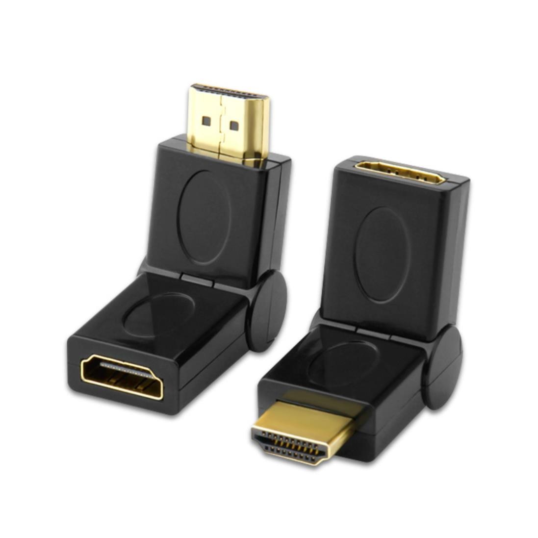 2 db HDMI adapter készlet, Pili-Paradise, 90-180, 270, 360 fok ...