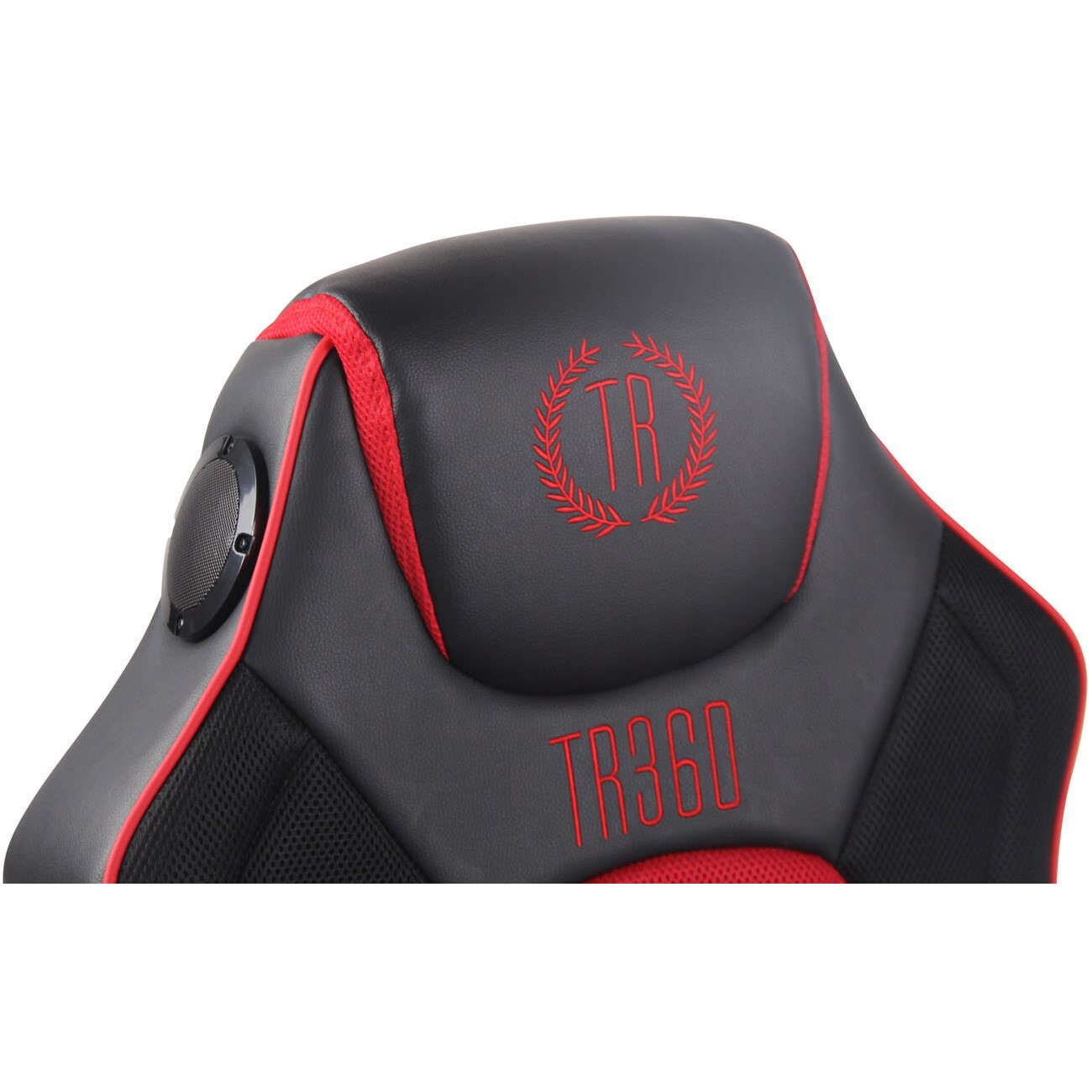 Scaun gaming BHM Germany, Nevers, Metal/Piele sintetica, Negru/Rosu ...