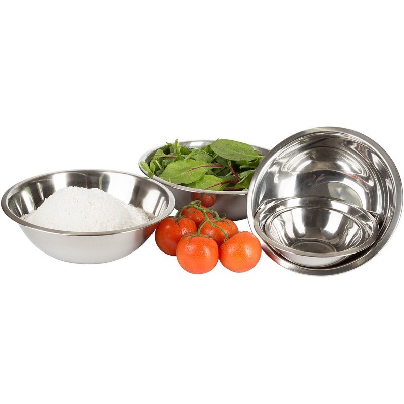 Set 3 Boluri din Inox, 16, 20, 24 cm Argintiu - eMAG.ro