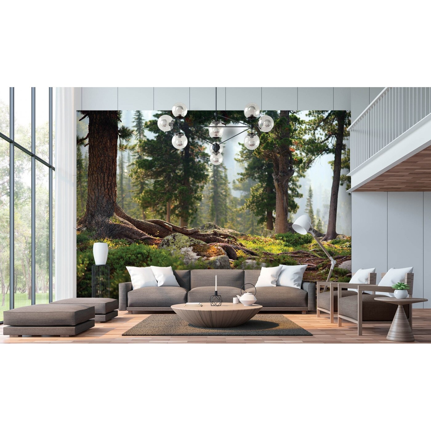 Tapet Dalenor, Vara in padure, 144 x 105 cm, Multicolor - eMAG.ro