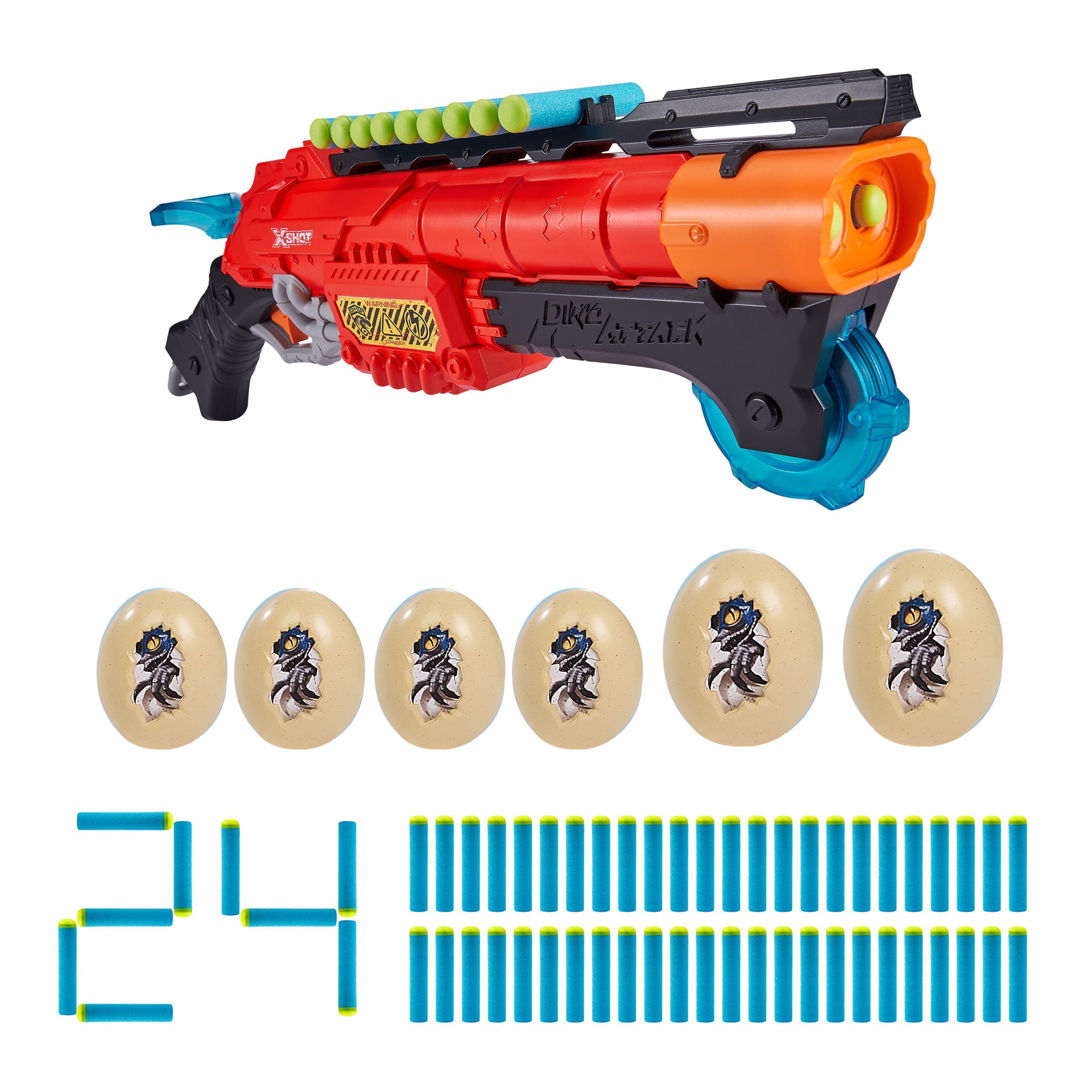 X-Shot Toy Gun, Dino Attack, Claw Hunter, 24 lövedék - eMAG.hu