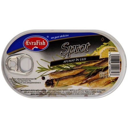Sprot Afumat in Ulei Evrafish, 170 g - eMAG.ro