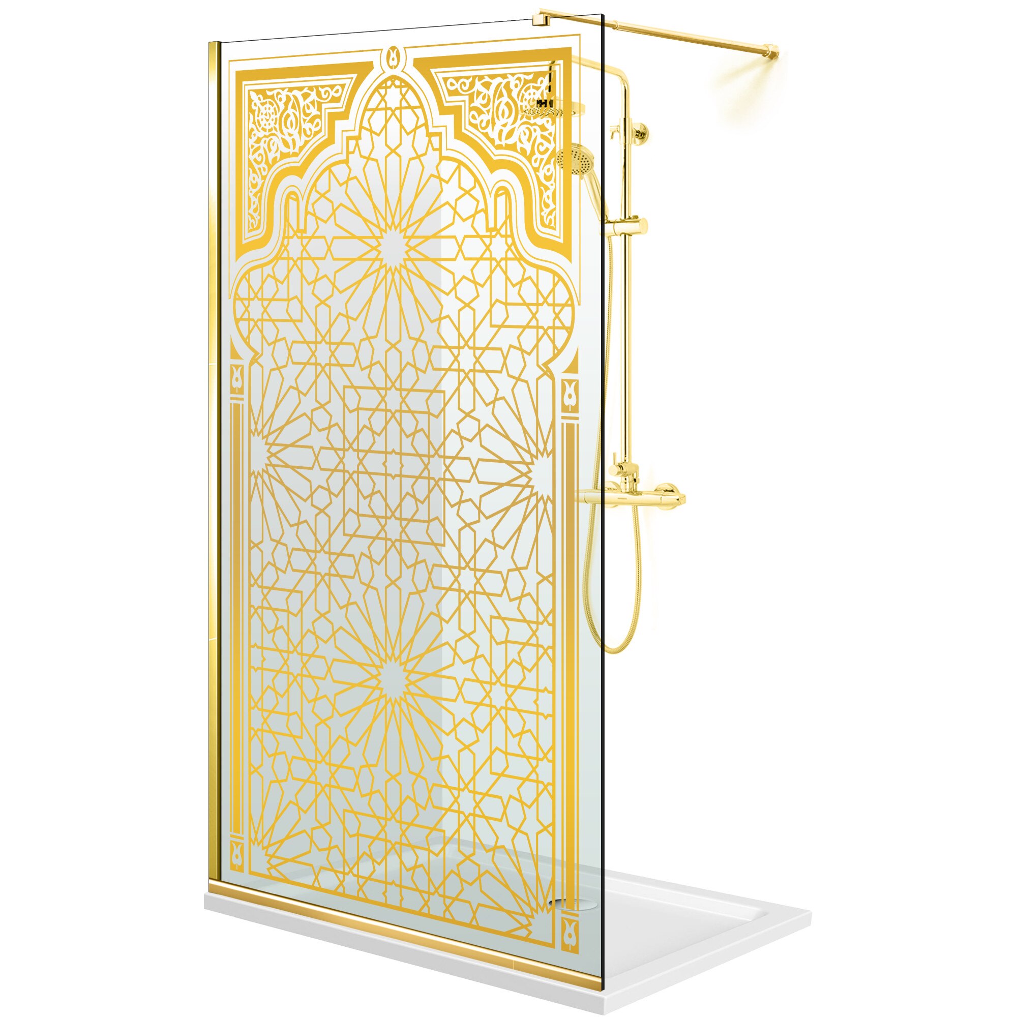 Paravan dus walk-in 70x195 cm AQUA ROY, model Amira, sticla clara 8 mm ...