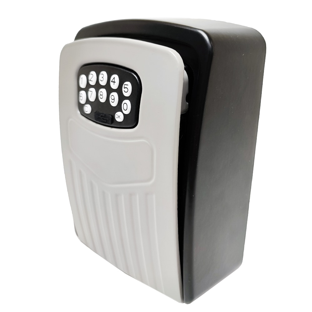 Cutie Smart pentru Chei, Deschidere prin Aplicatie, cu Cod, Gri-Negru ...