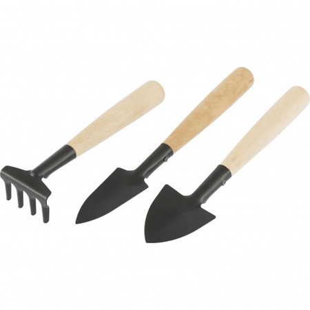 Set unelte ingrijire plante de interior, manere din lemn, 3 piese - eMAG.ro