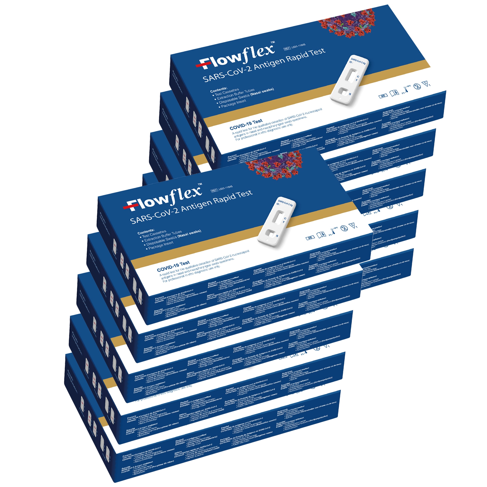 Set 10 Teste rapide COVID-19 Antigen, Flowflex, Acon Labs USA, pentru ...