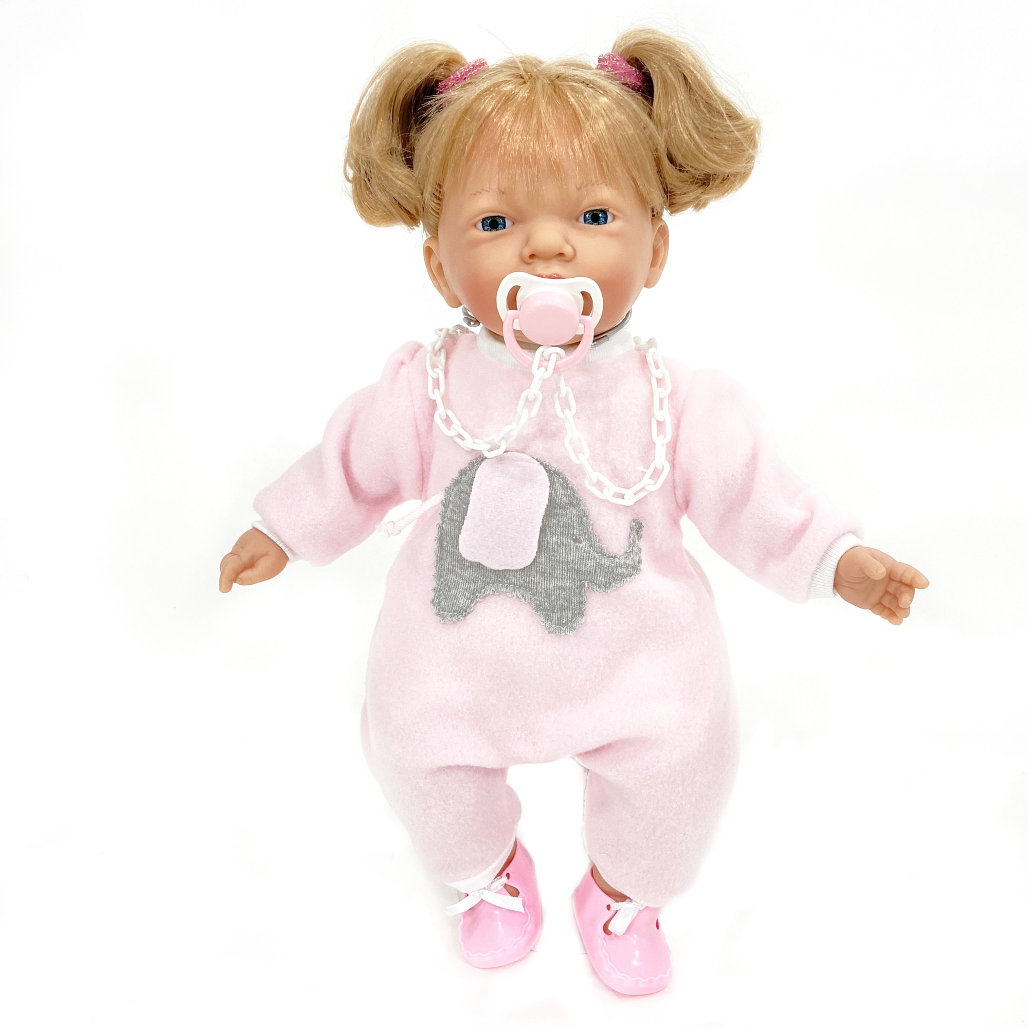 Papusa, NINES ARTESANALS D'ONIL, Roz, ELSA, 40 x 20 x 10 cm - eMAG.ro