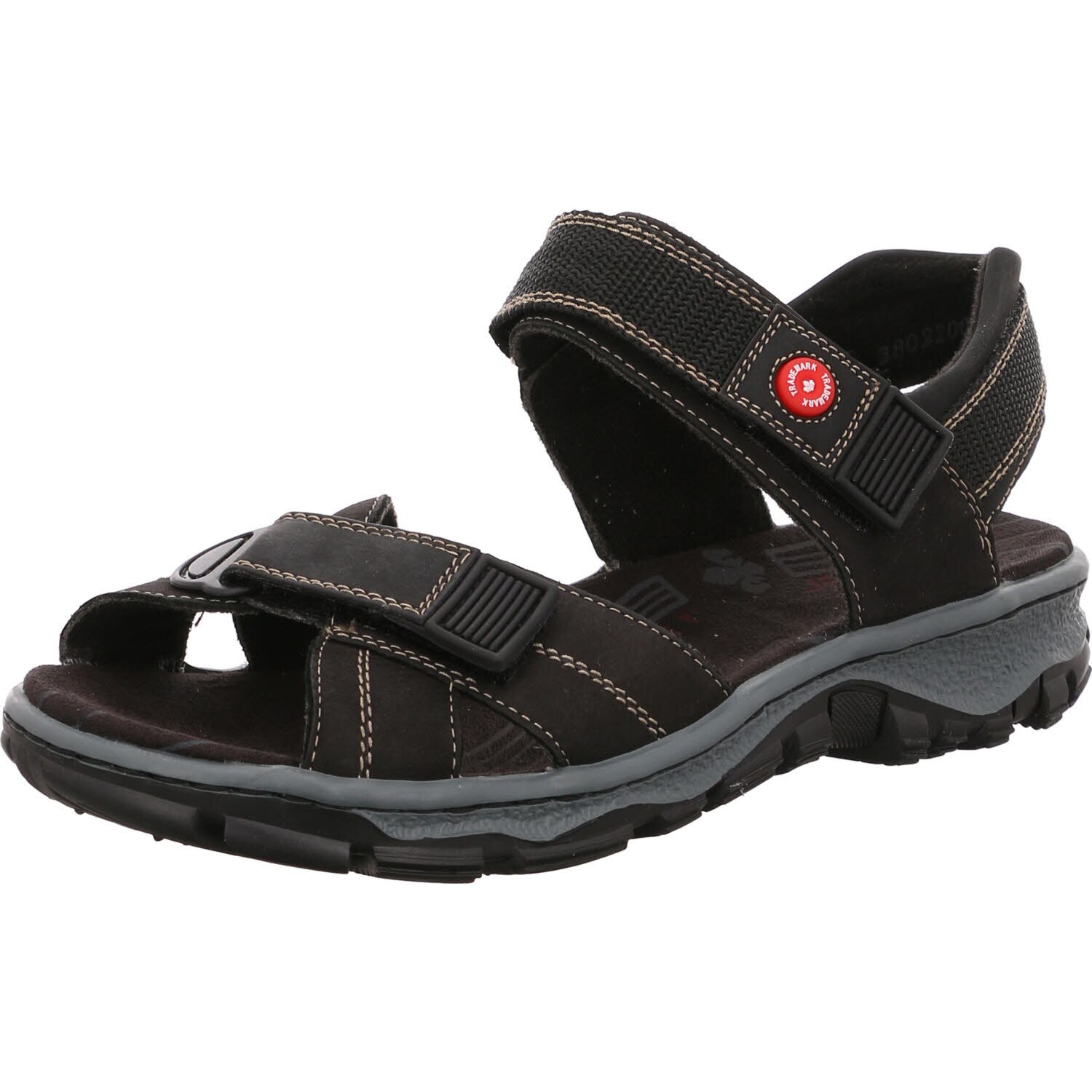 Sandale Rieker 68851-00, Piele naturala, Negru, 40 - eMAG.ro
