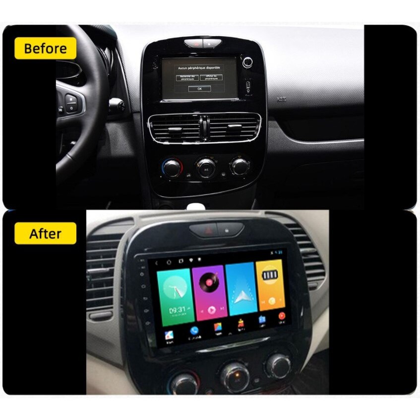 Мултимедия с навигация ZT, за Renault Capture, Clio 2011-2019, Android ...
