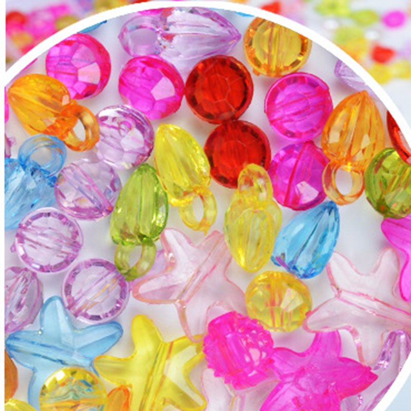 Set de 700 margele pentru artizanat, GOGOU, plastic, perle, multicolor ...