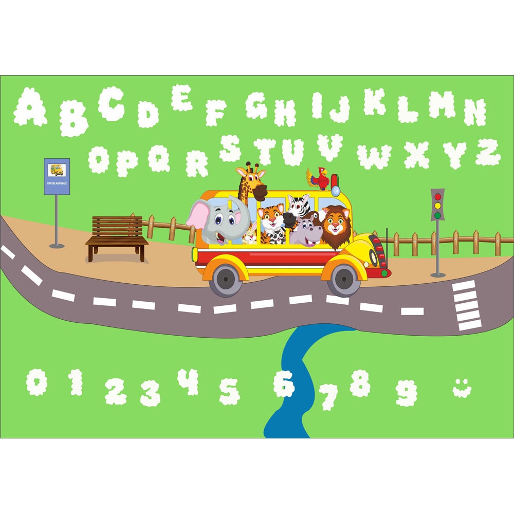 Gyermek tapéta, Alphabet Education, öntapadós, tarka, 120x200 cm - eMAG.hu