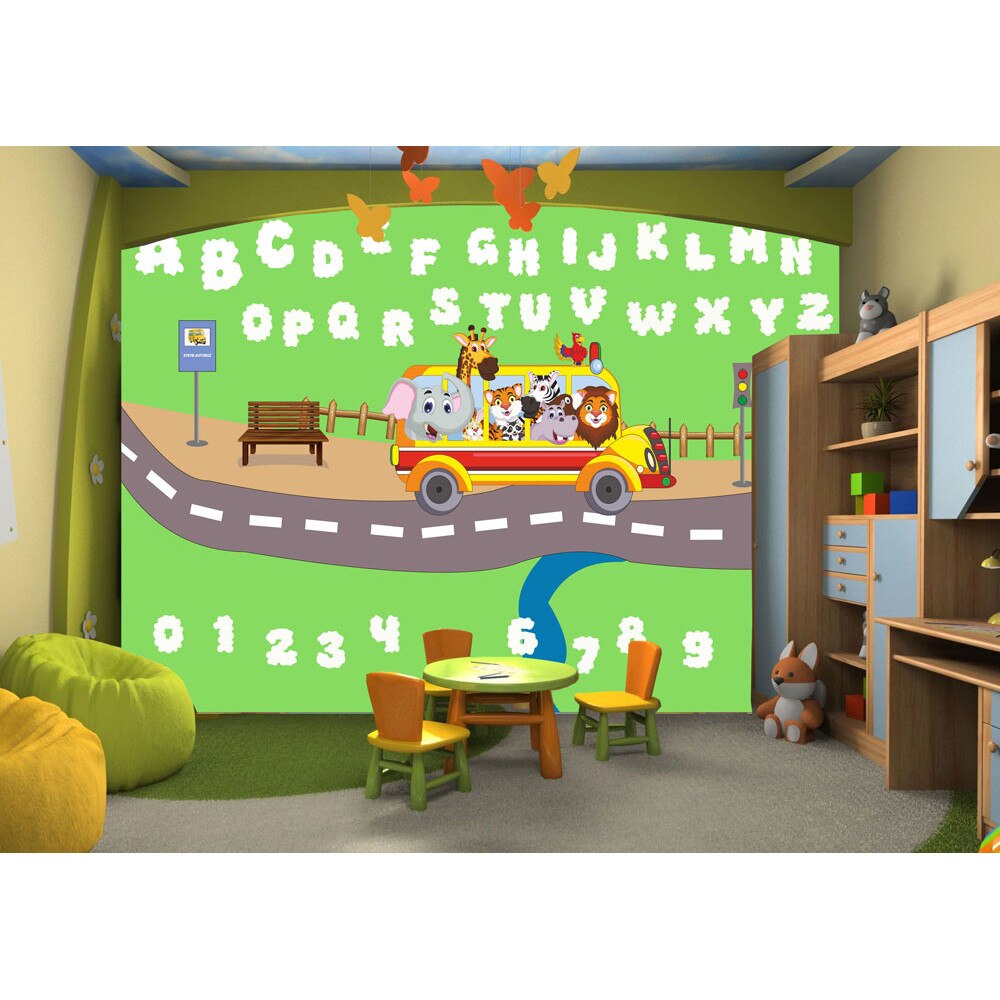 Gyermek tapéta, Alphabet Education, öntapadós, tarka, 120x200 cm - eMAG.hu