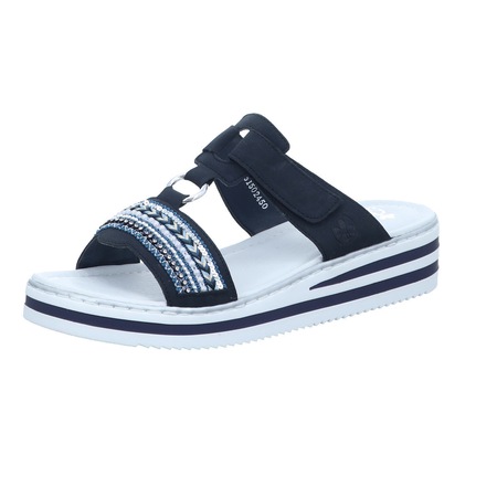 Saboti dama Rieker V36G4 40, Piele ecologica, Albastru, 41 - eMAG.ro