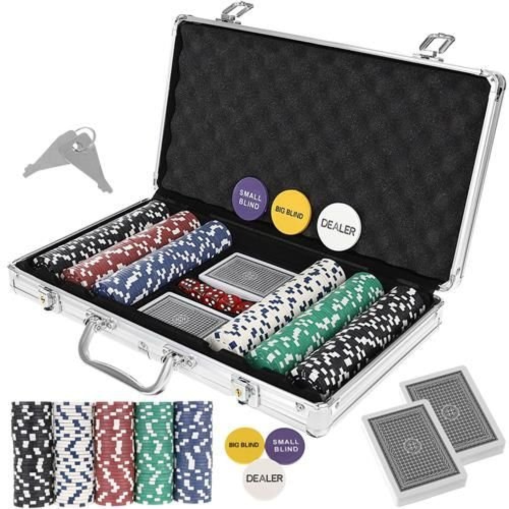 Set Poker Texas 300 Jetoane cu Valiza - eMAG.ro