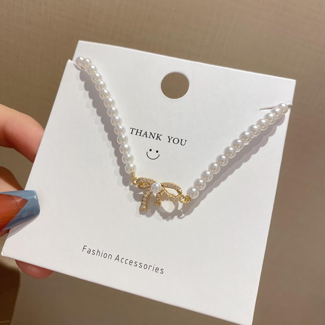 Bratara reglabila Pili-Paradise, Model Perle/Fundita, Alb - eMAG.ro