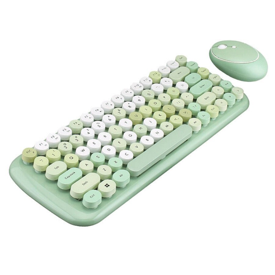 Kit tastatura si mouse wireless MOFII Candy, 84 taste, 4 butoane, 800 ...