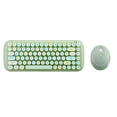 Kit tastatura si mouse wireless MOFII Candy, 84 taste, 4 butoane, 800 ...