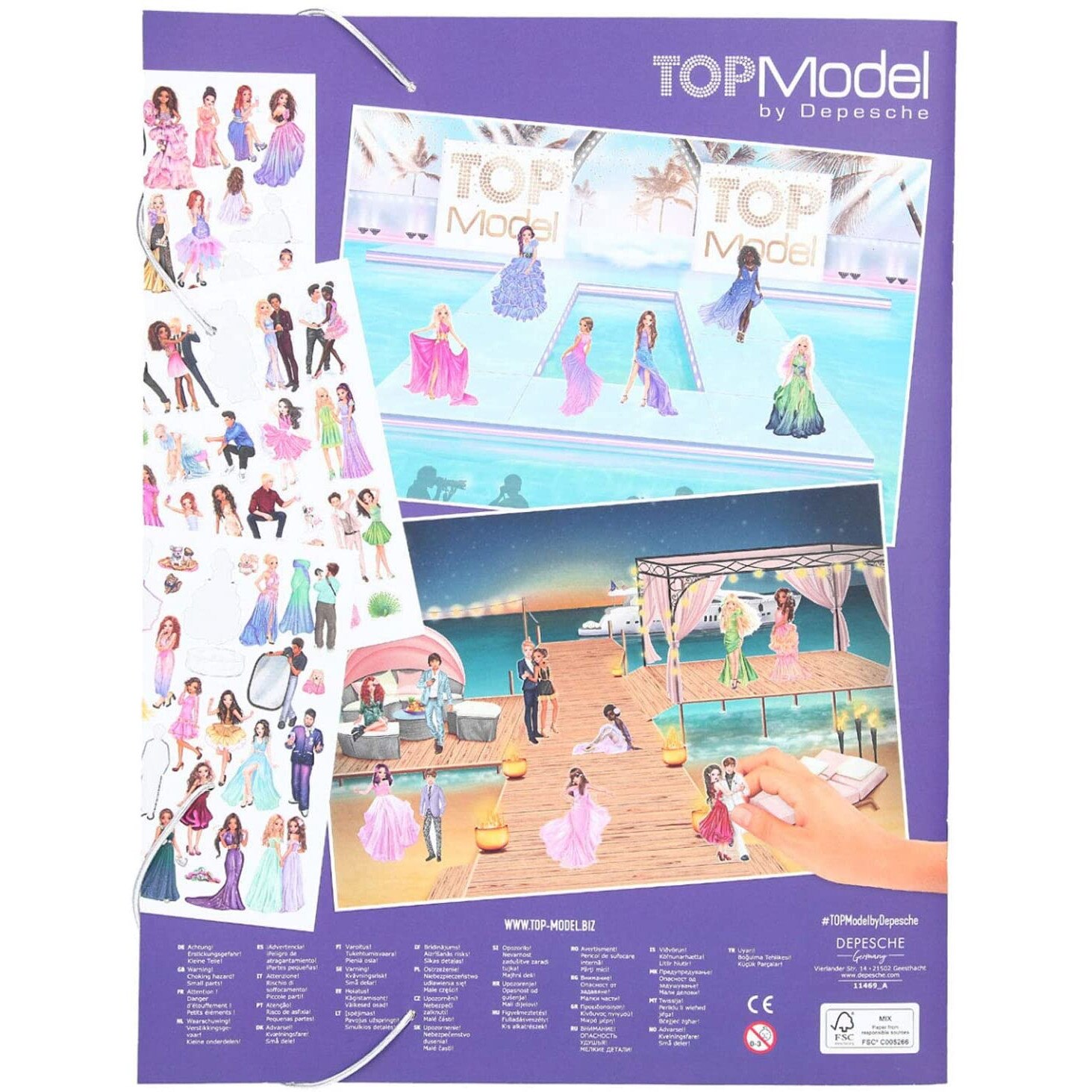 Set creativ Top Model Stickerworld -Autocolante Glamour - eMAG.ro